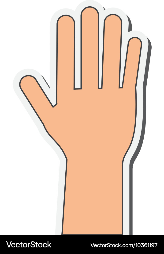 Open hand icon Royalty Free Vector Image - VectorStock