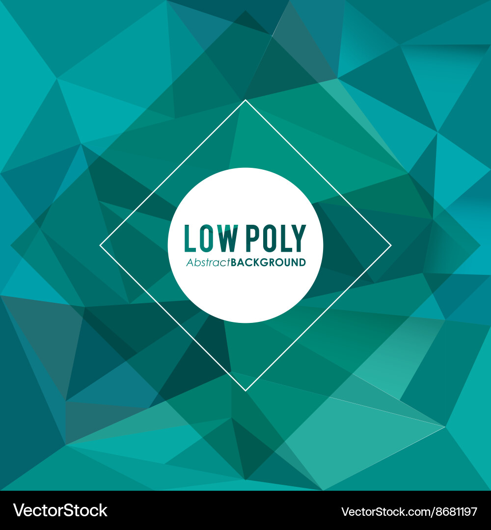 Polygonal design geometric shape Royalty Free Vector Image