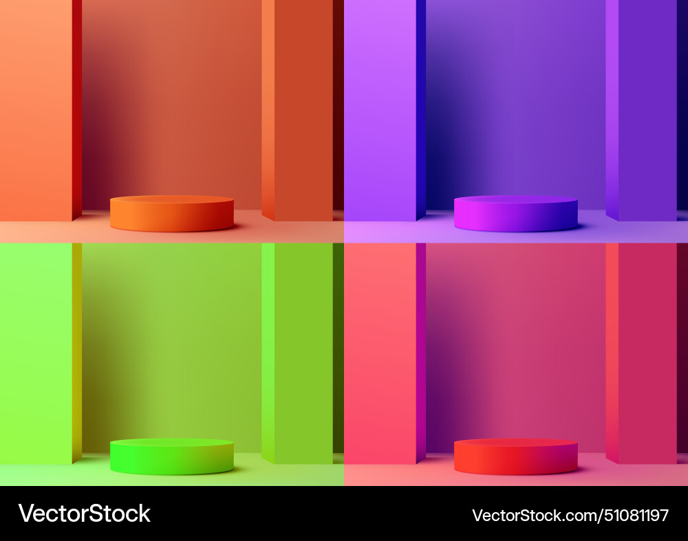 Product presentations with this modern 3d mockup Vector Image