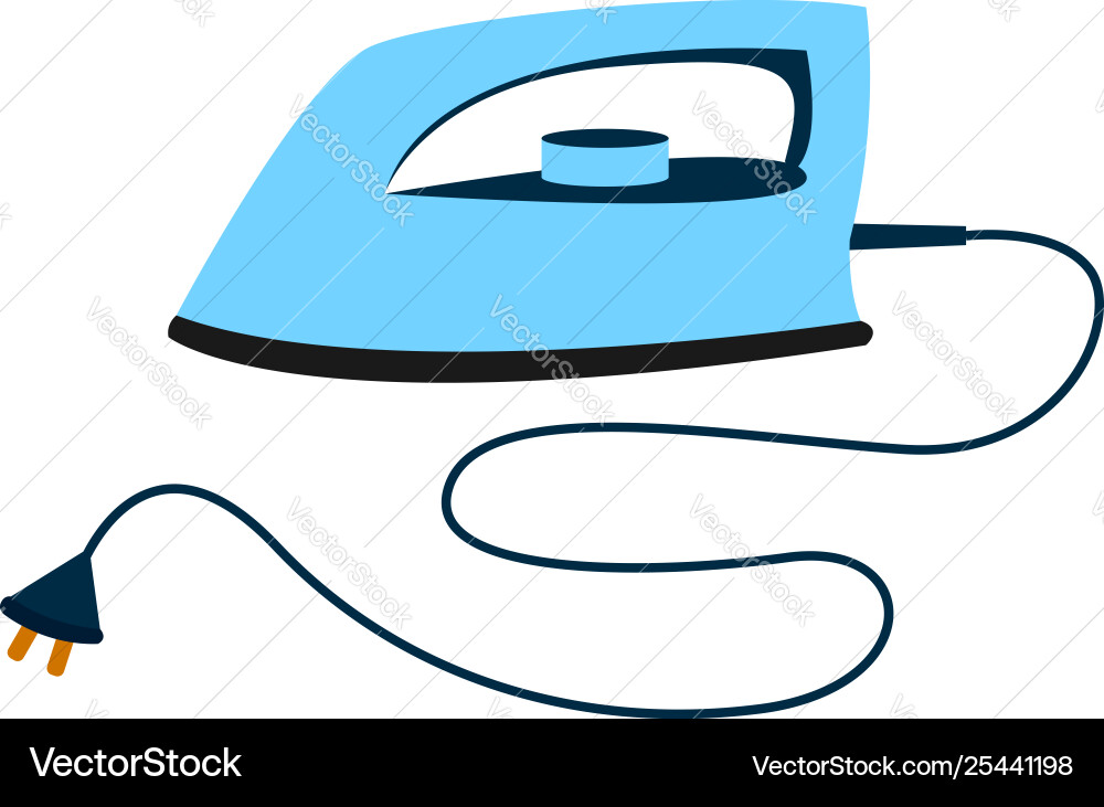 A blue iron box or color Royalty Free Vector Image