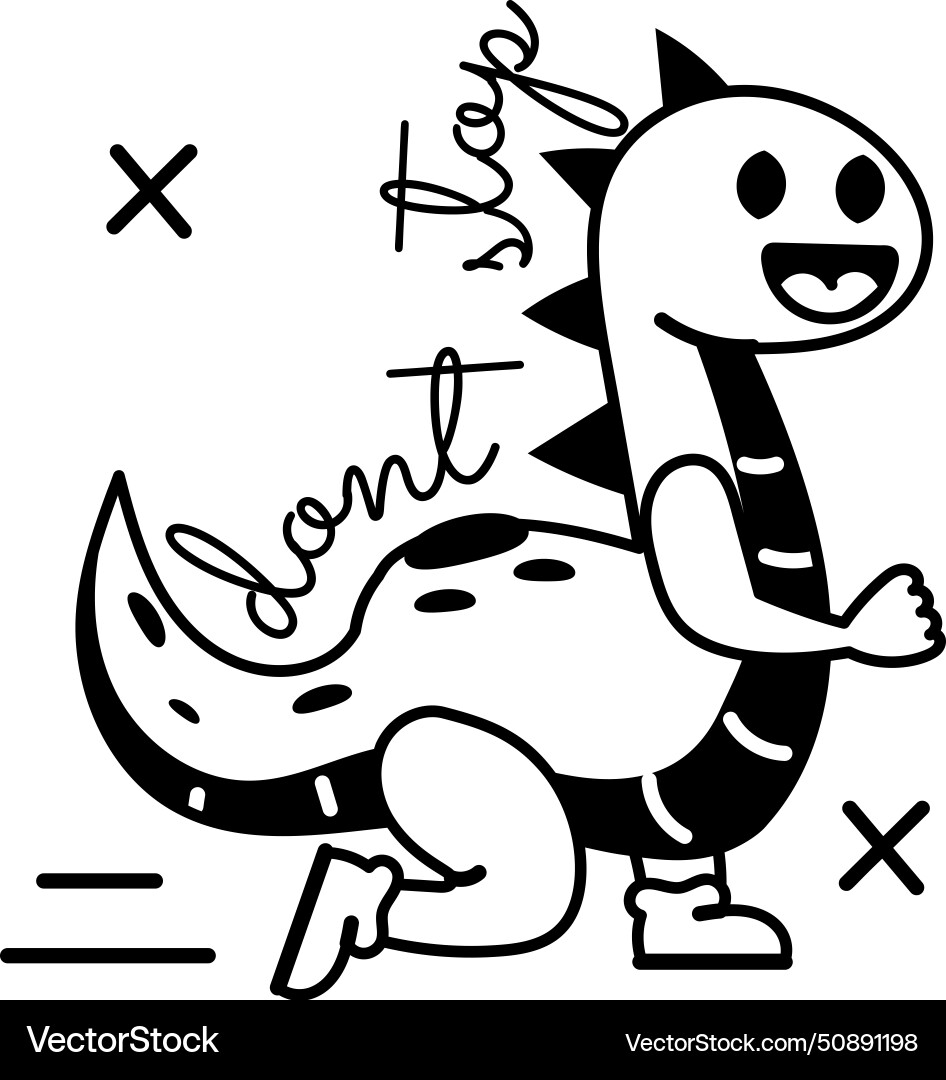 Dont stop Royalty Free Vector Image - VectorStock