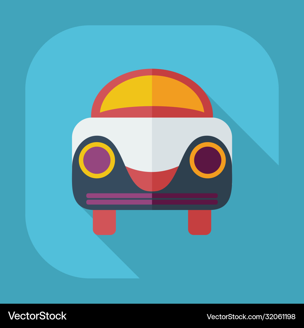 Flat modern design with shadow icons car Vector Image