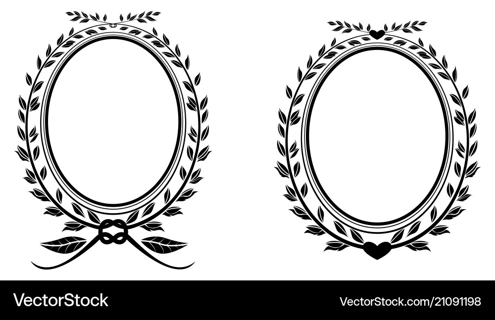 Leaf frame Royalty Free Vector Image - VectorStock