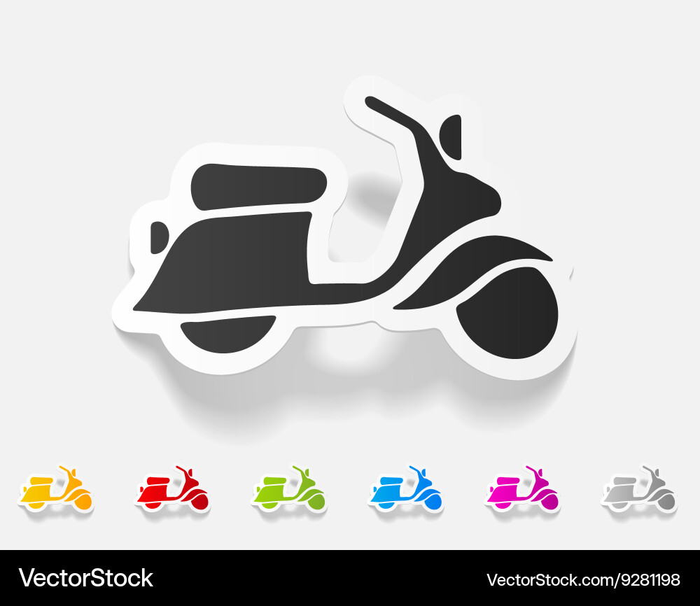 Realistic design element scooter Royalty Free Vector Image