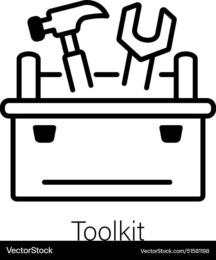 Toolkit Royalty Free Vector Image - VectorStock