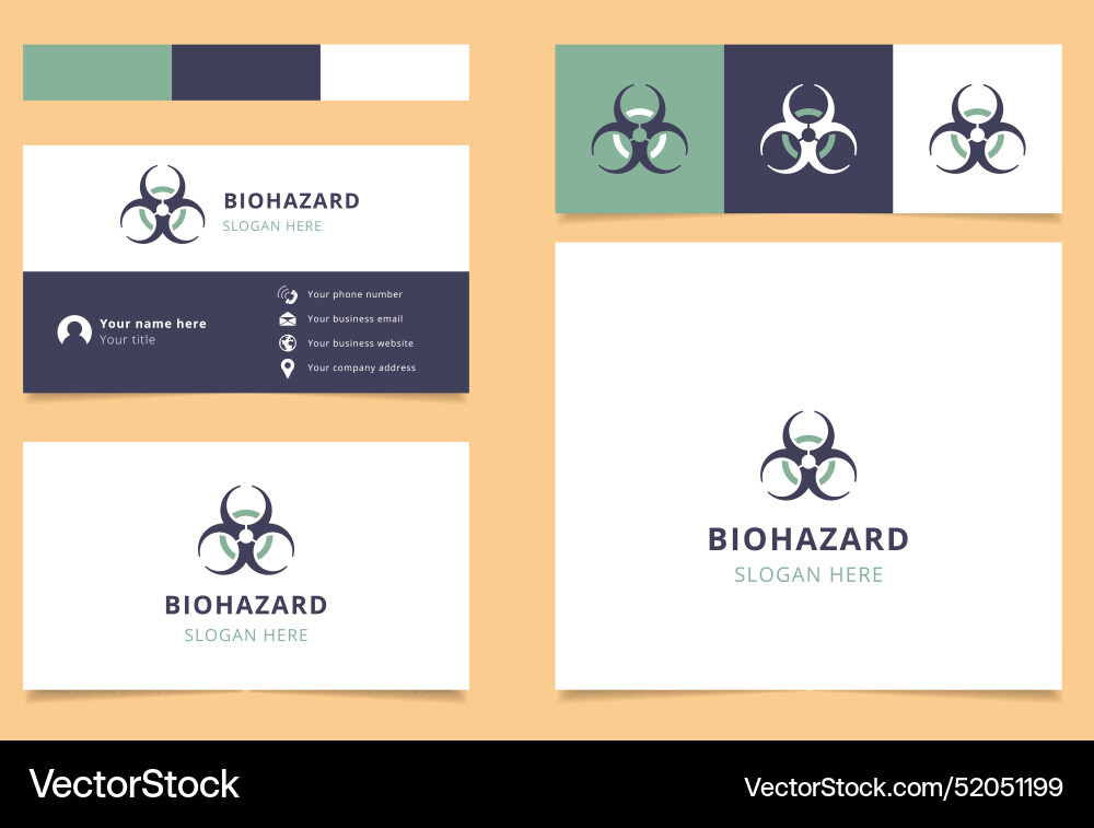 Biohazard symbol logo design for a company working