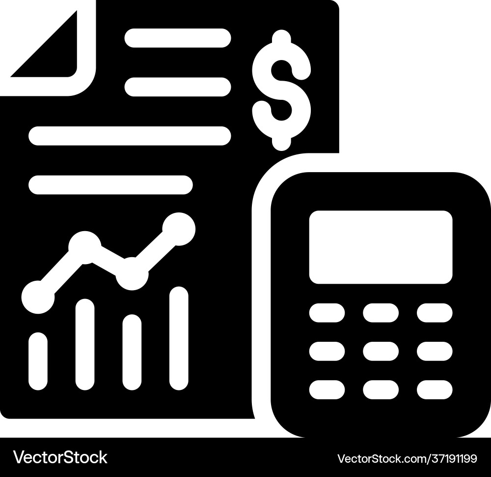 Financial accounting Royalty Free Vector Image