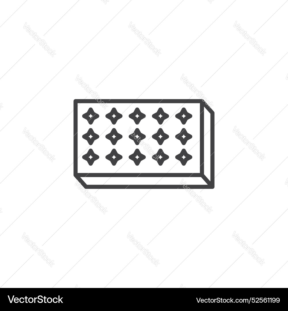 Mattress icon set on white background Royalty Free Vector