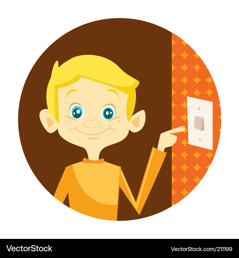 Turn off Royalty Free Vector Image - VectorStock