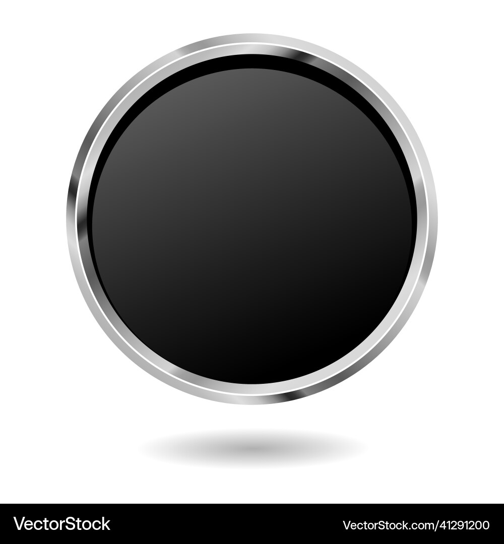 Black plate Royalty Free Vector Image - VectorStock
