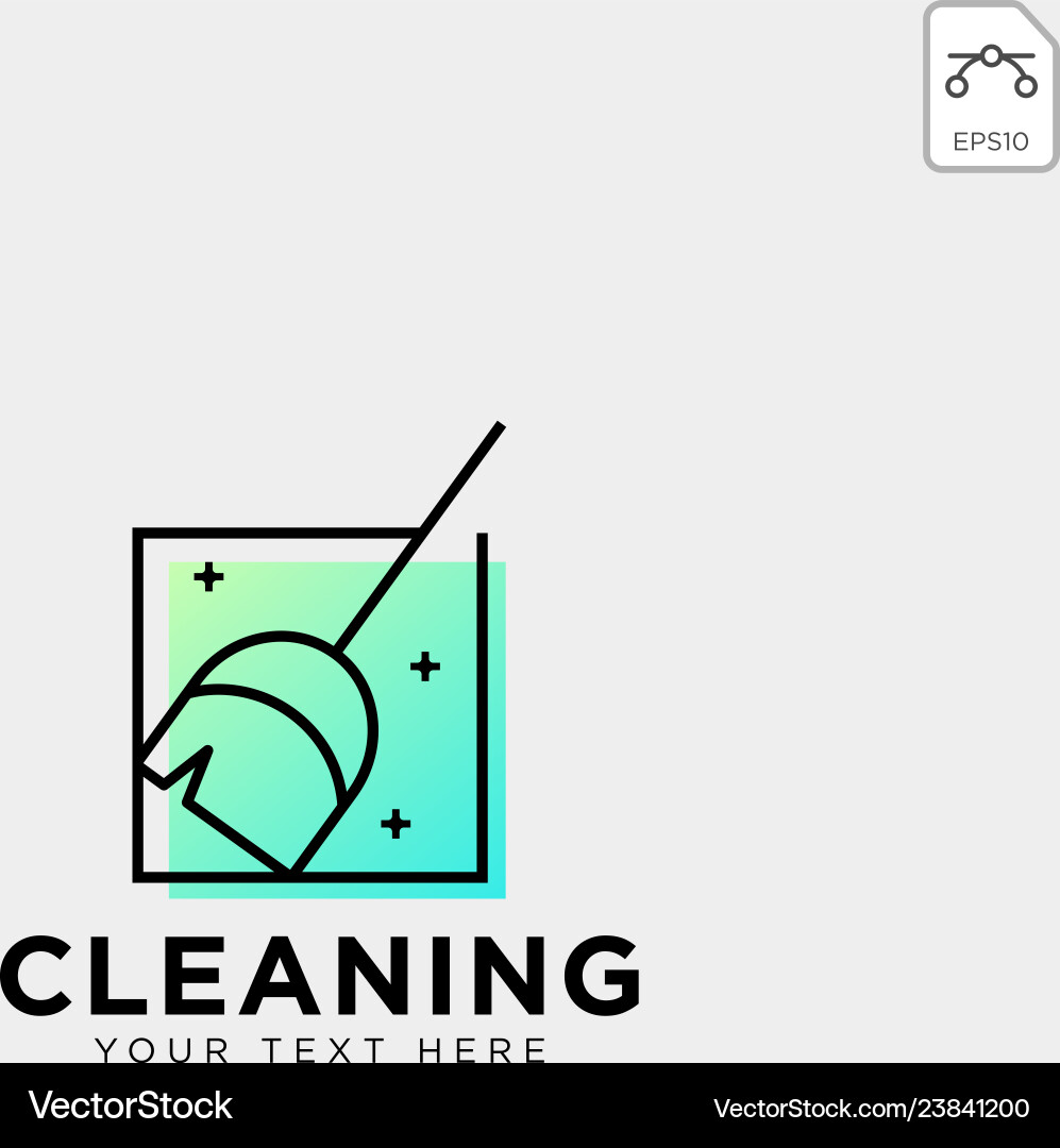 Cleaning service logo template icon element Vector Image