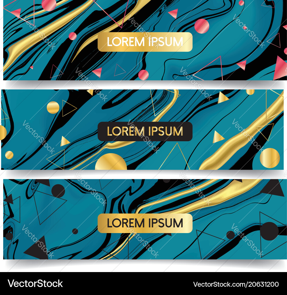Marble brochure and banner Royalty Free Vector Image