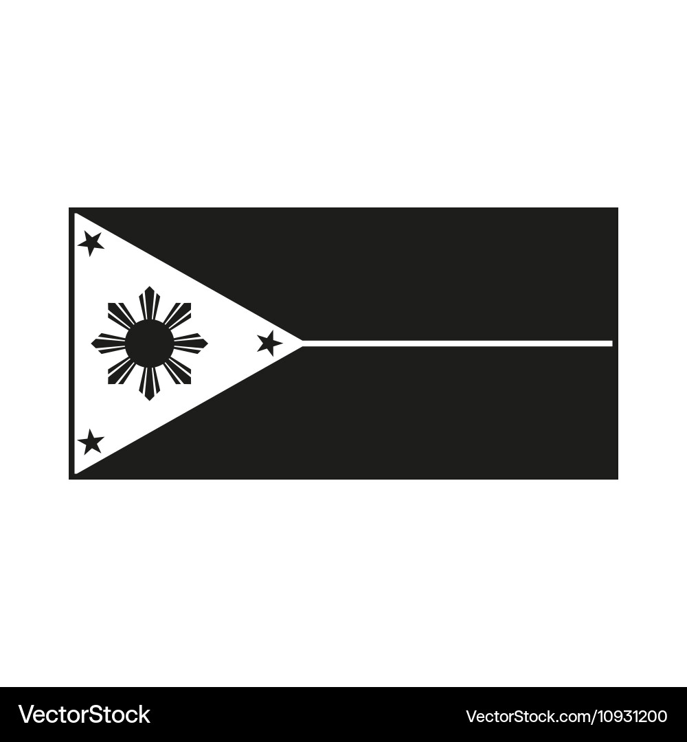 Philippine Flag Wallpaper Black