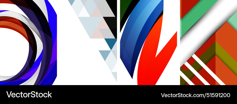 Posters - minimalist geometric abstract Royalty Free Vector