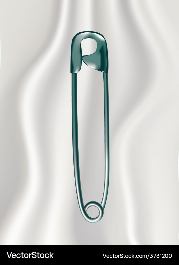 Safety pin Royalty Free Vector Image - VectorStock