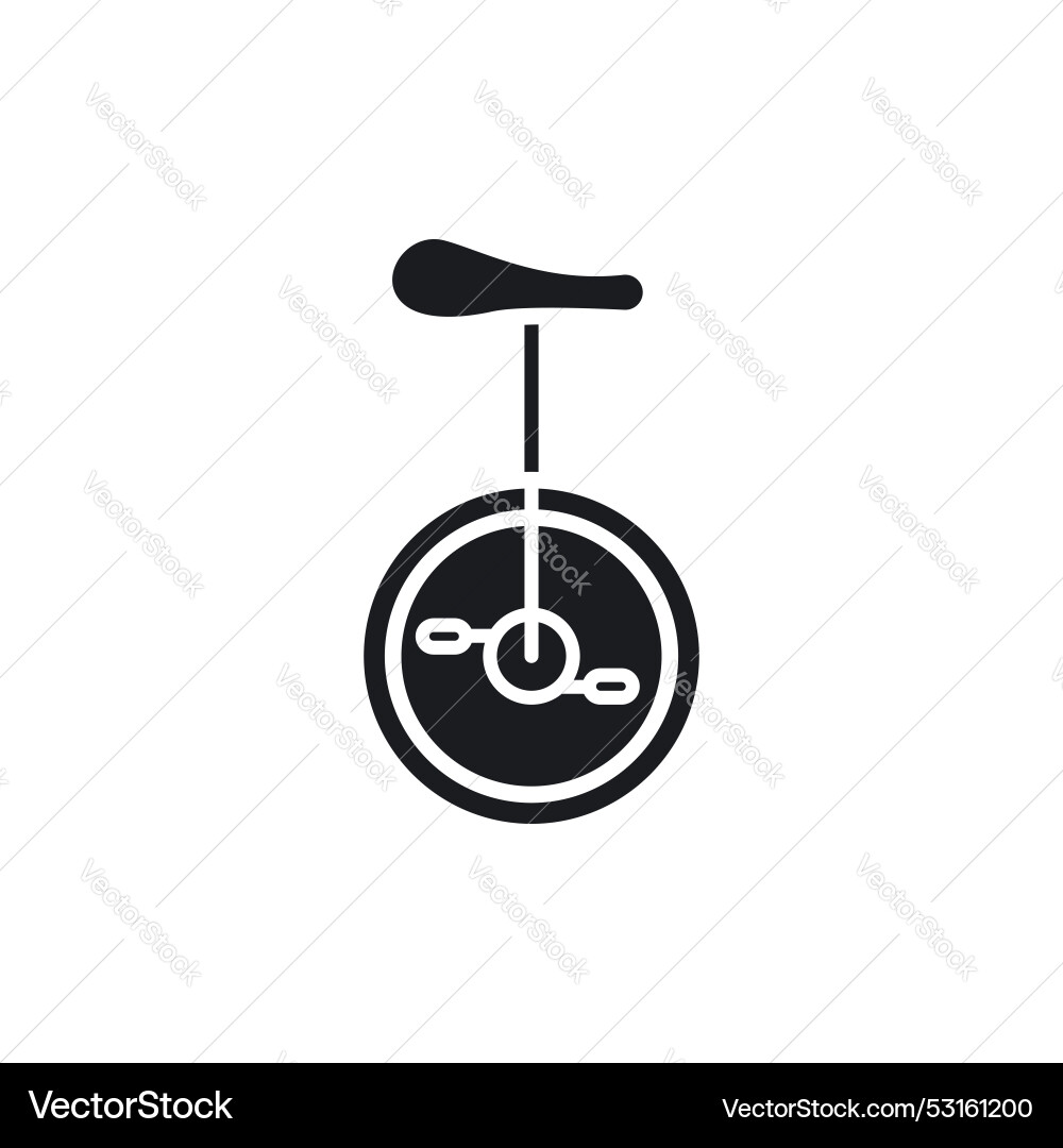 Unicycle icon symbol on white background Vector Image