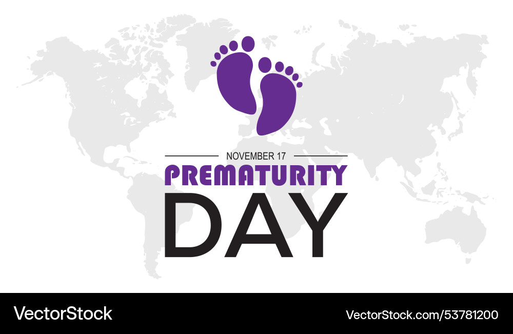 World prematurity day Royalty Free Vector Image