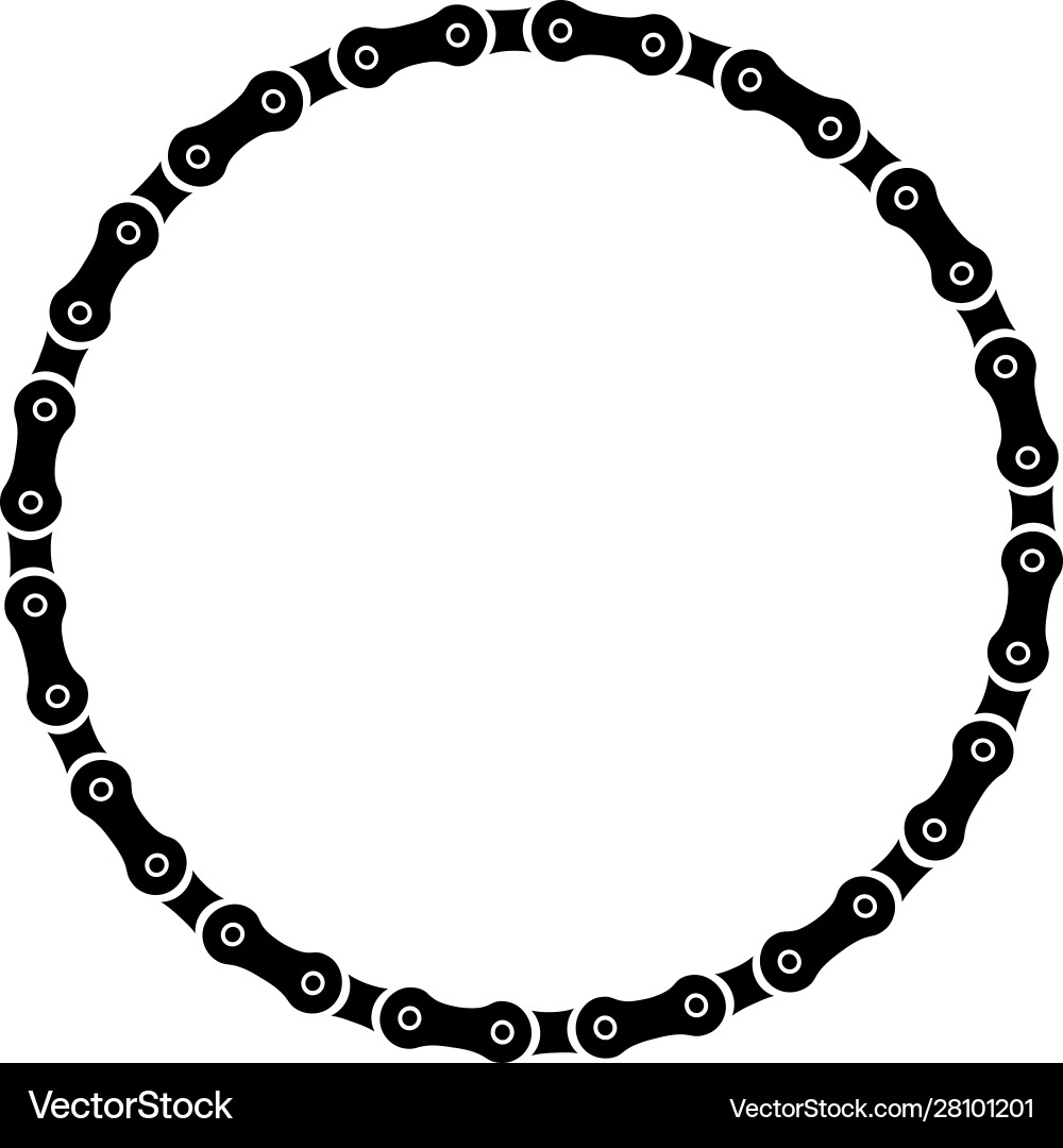 Bike Chain Circle Royalty Free Vector Image - VectorStock