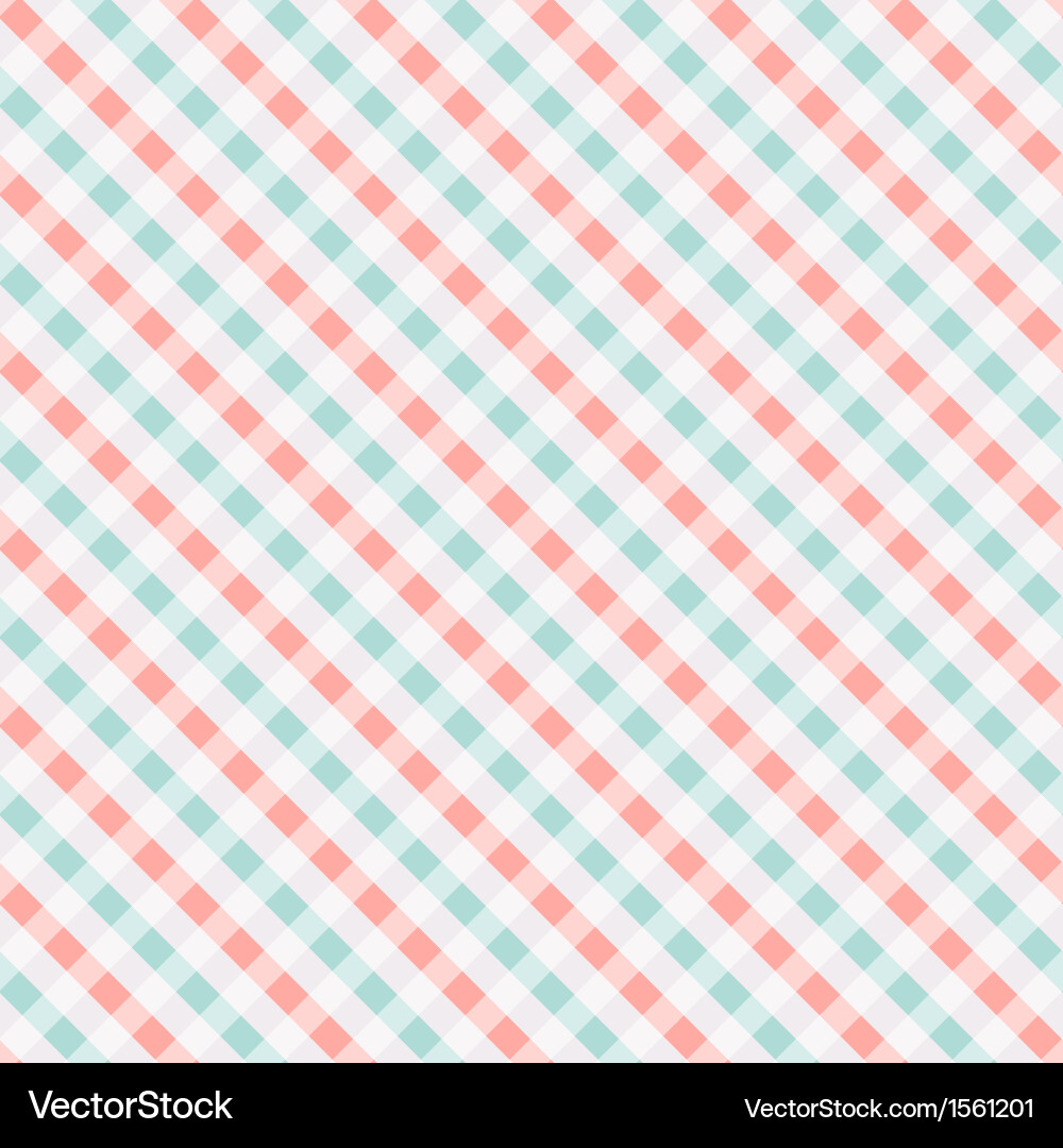 Coral and Turquoise Checkered Pattern Royalty Free Vector
