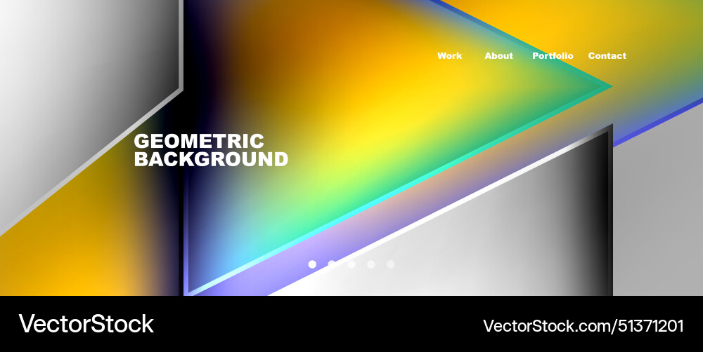 Gradient triangle geometric minimal wallpaper Vector Image