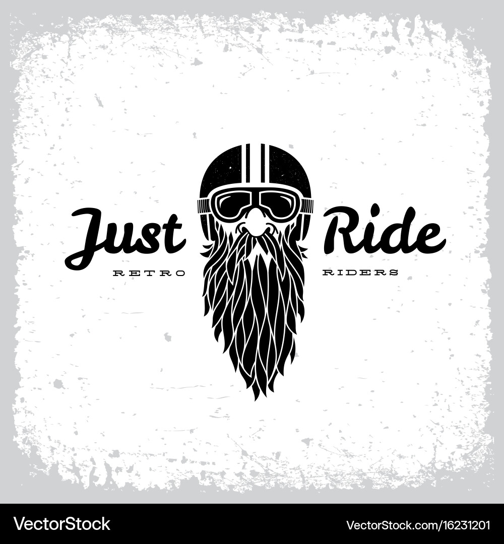Just ride label Royalty Free Vector Image - VectorStock