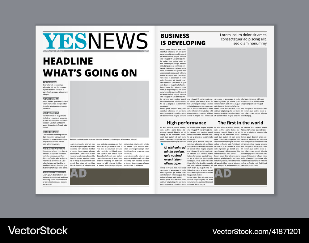 Newspaper Spread Layout Proud To See Type Design Being Written About