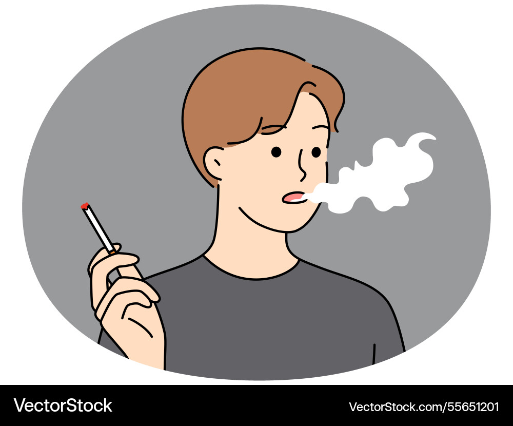 Person Smoking Clip Art Minimalist Pop Art Portrait Of A Man Smoking A