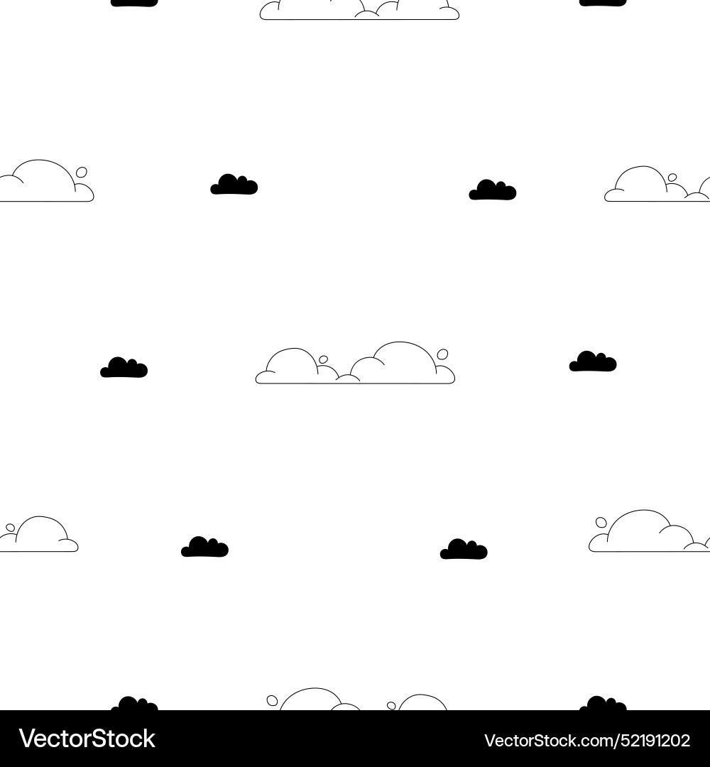 Cumulus cloud cartoon coloring page Royalty Free Vector