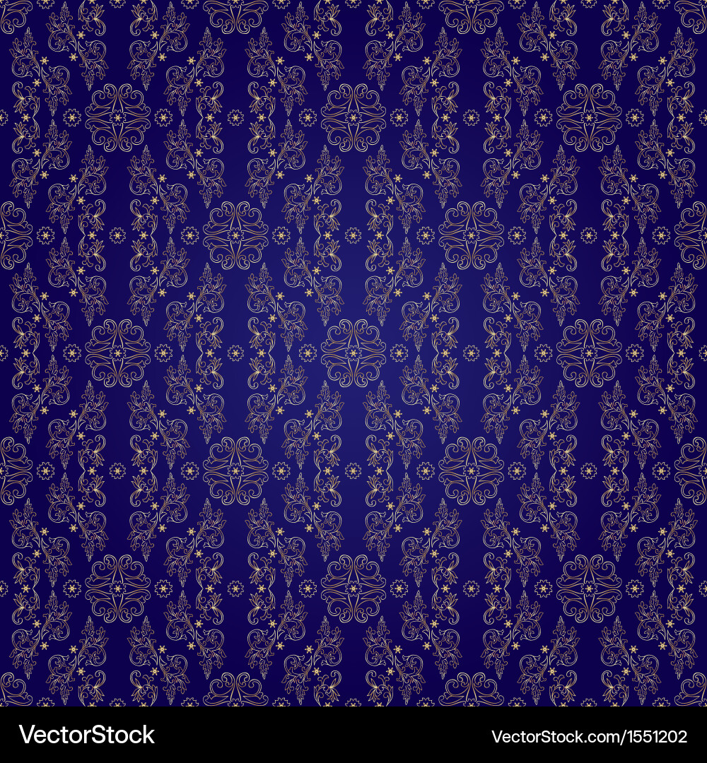 Floral vintage seamless pattern on violet Vector Image
