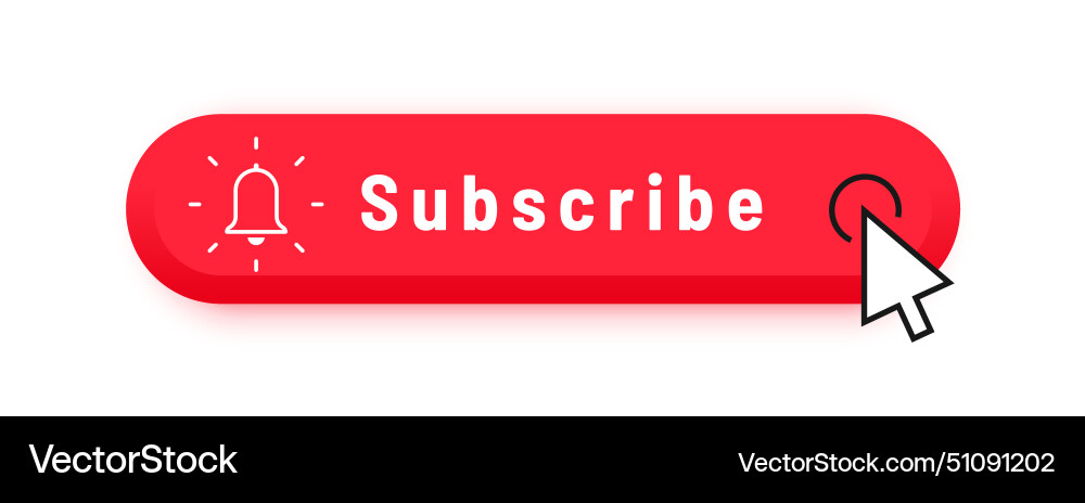 Press the subscribe button to follow and like Vector Image