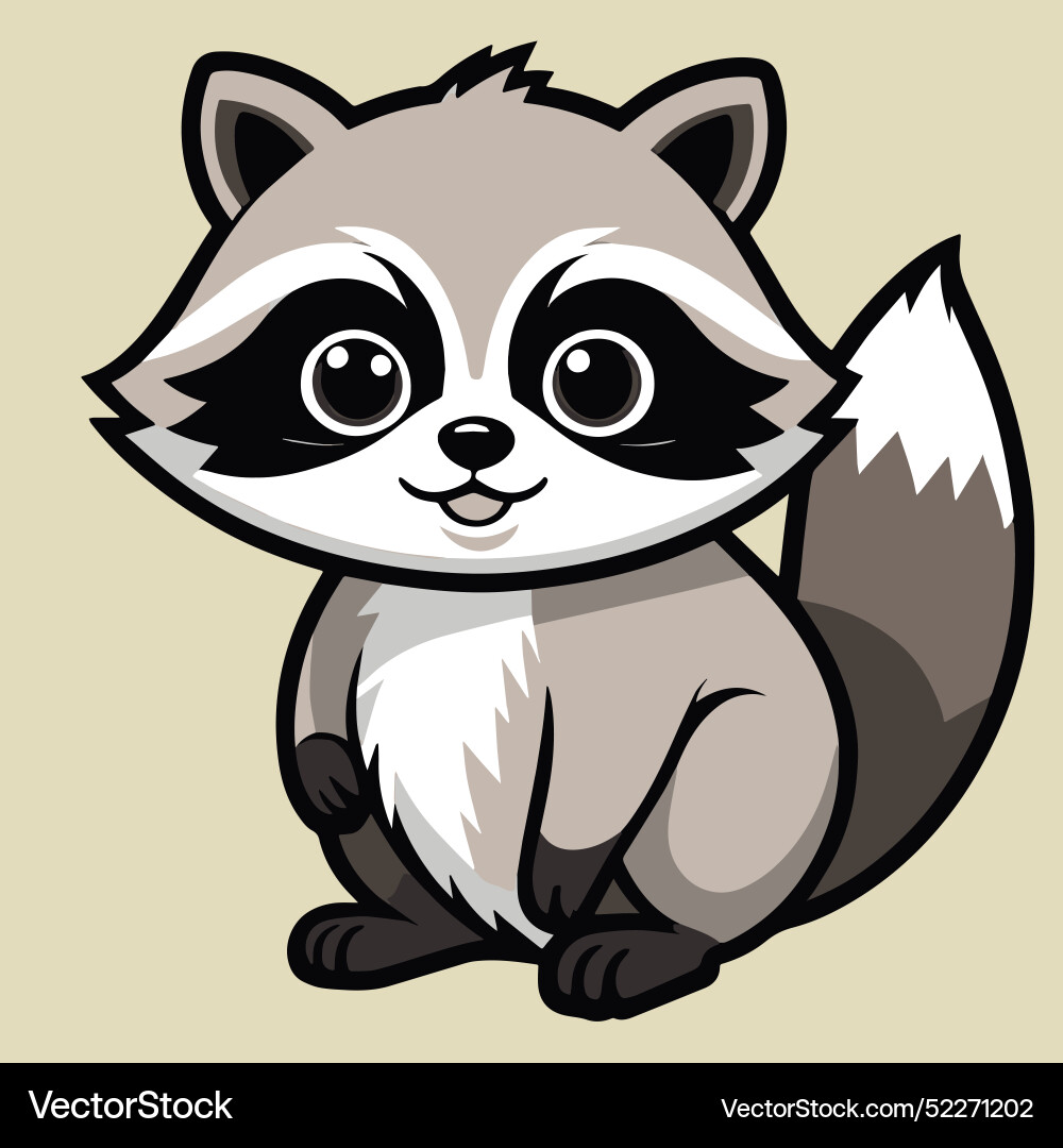 Racoon Royalty Free Vector Image - VectorStock