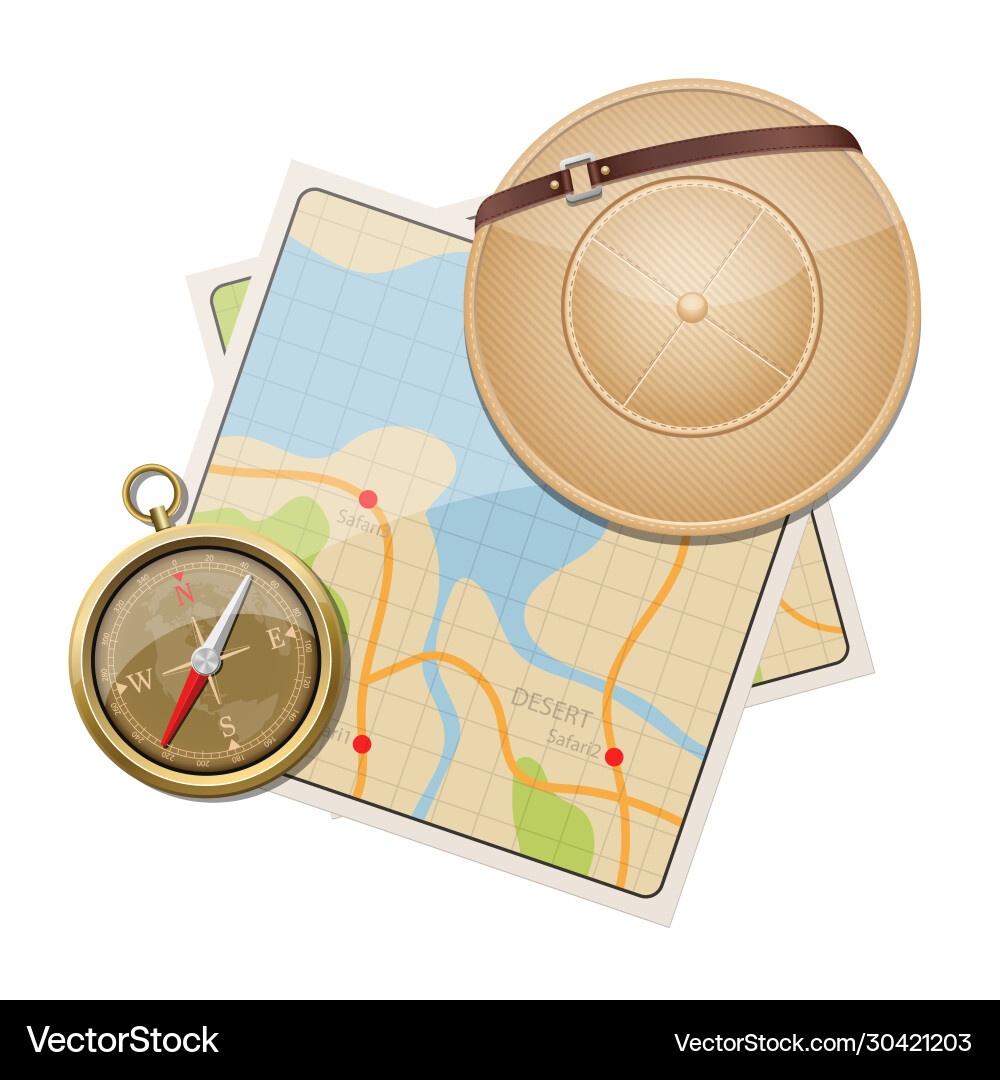 Africa safari map Royalty Free Vector Image - VectorStock
