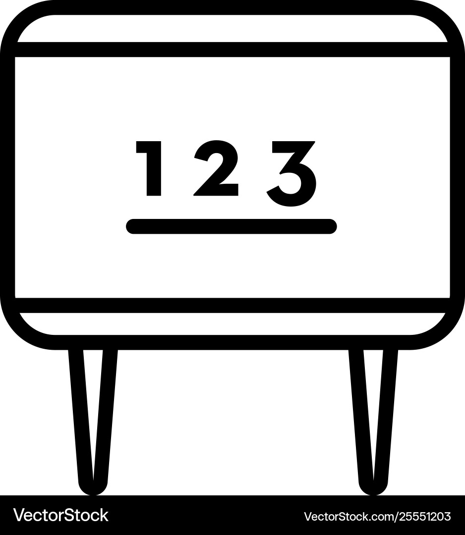 Schwarzes Brett Icon-Bildung Lizenzfreies Vektorbild