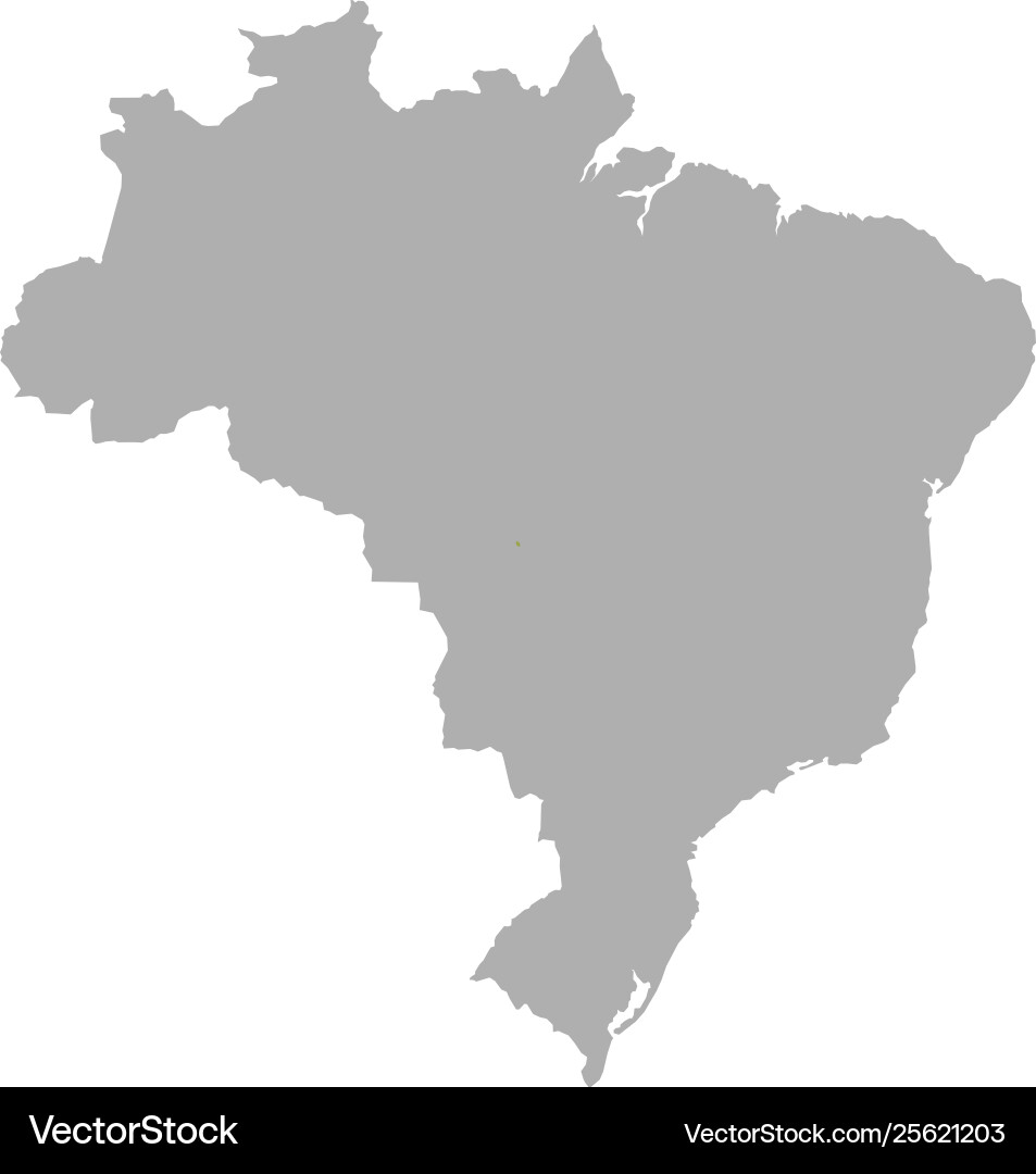 Brazil Map Royalty Free Vector Image Vectorstock
