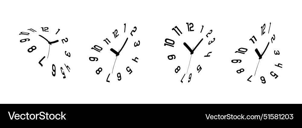 Deformed Melting Watches - Clock Royalty Free Vector Image