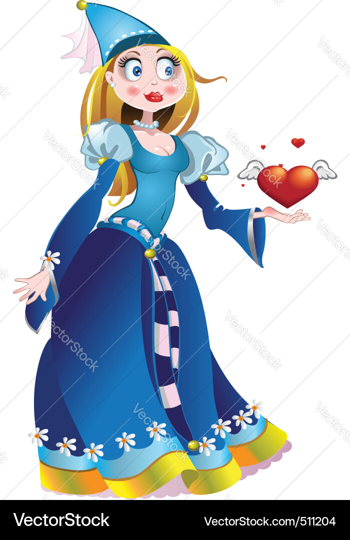 Charming princess Royalty Free Vector Image - VectorStock