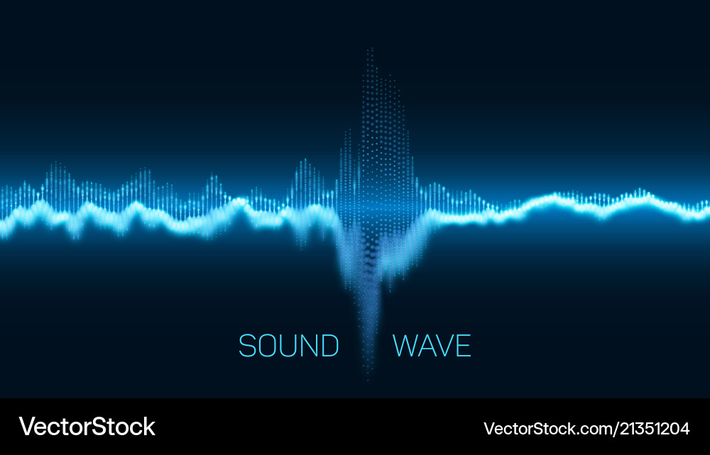 Digital Sound Wave Equalizer Royalty Free Vector Image