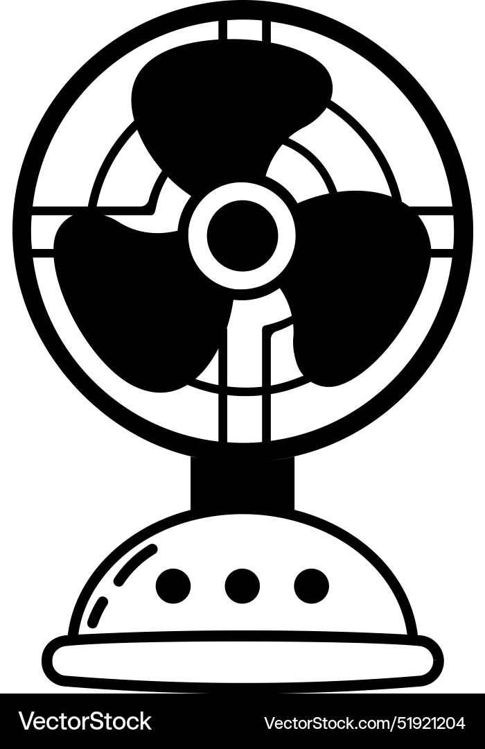 Electric fan Royalty Free Vector Image - VectorStock