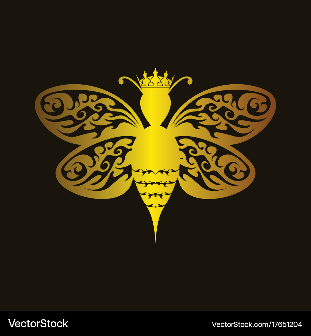 Queen bee Royalty Free Vector Image - VectorStock