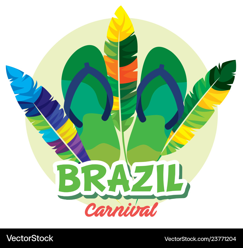 Rio Fasching brasilianische Karte Lizenzfreies Vektorbild