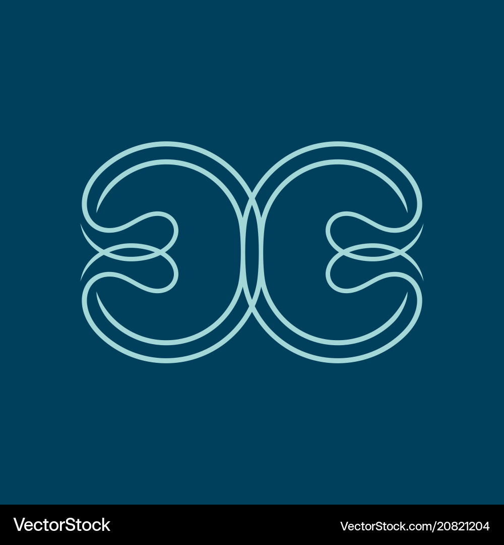 Sign of the letter x Royalty Free Vector Image