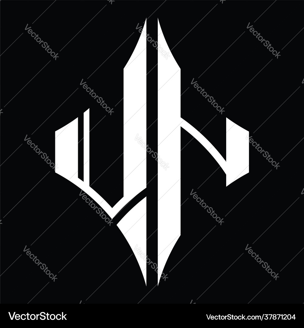 VN Monogram Diamond Logo Royalty Free Vector Image