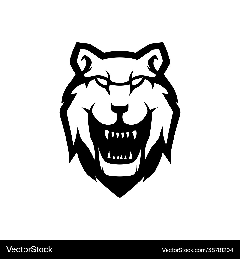 Wolf mascot logo Royalty Free Vector Image - VectorStock