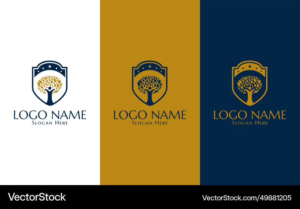 Education logotype concept logo design template Vector Image
