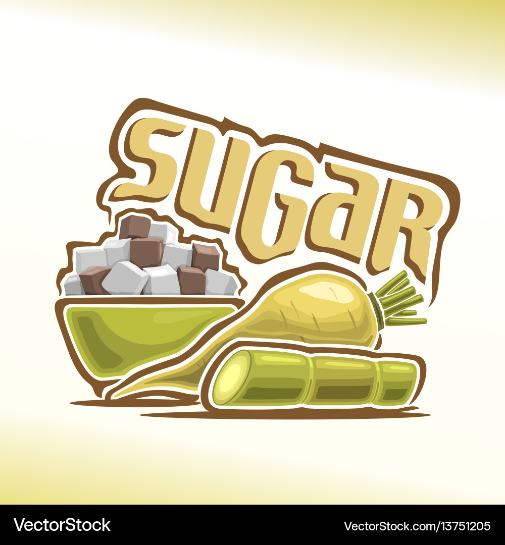 Logo of sugar Royalty Free Vector Image - VectorStock