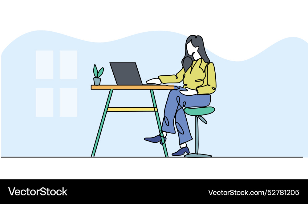 Seminar modern flat in continuous Royalty Free Vector Image