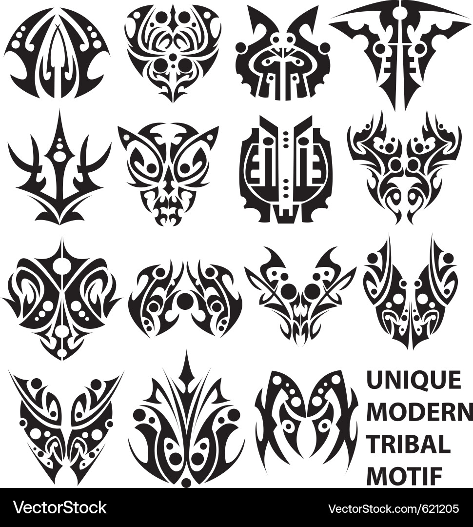 Tribal pack 2 Royalty Free Vector Image - VectorStock