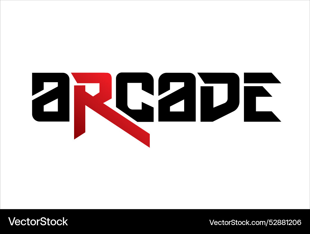 Arcade typography design for t-shirt poster Vector Image