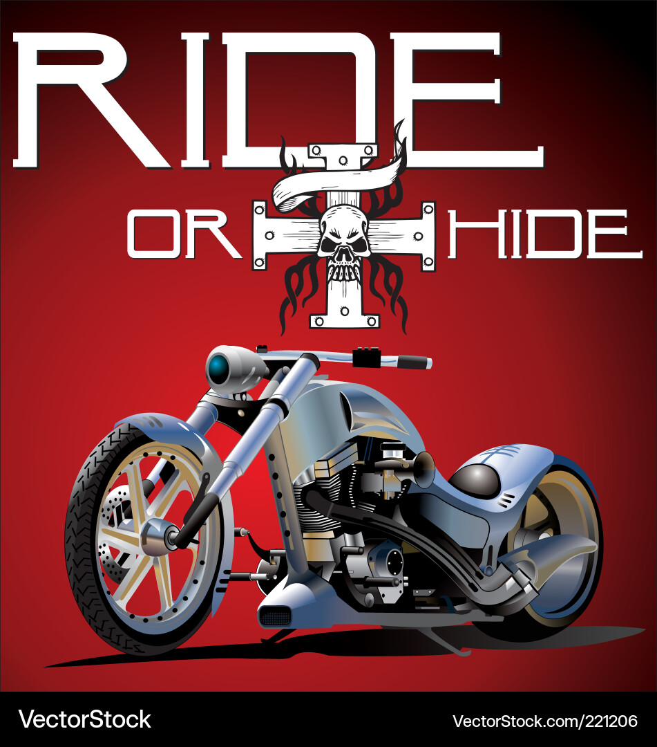 Custom bike Royalty Free Vector Image - VectorStock