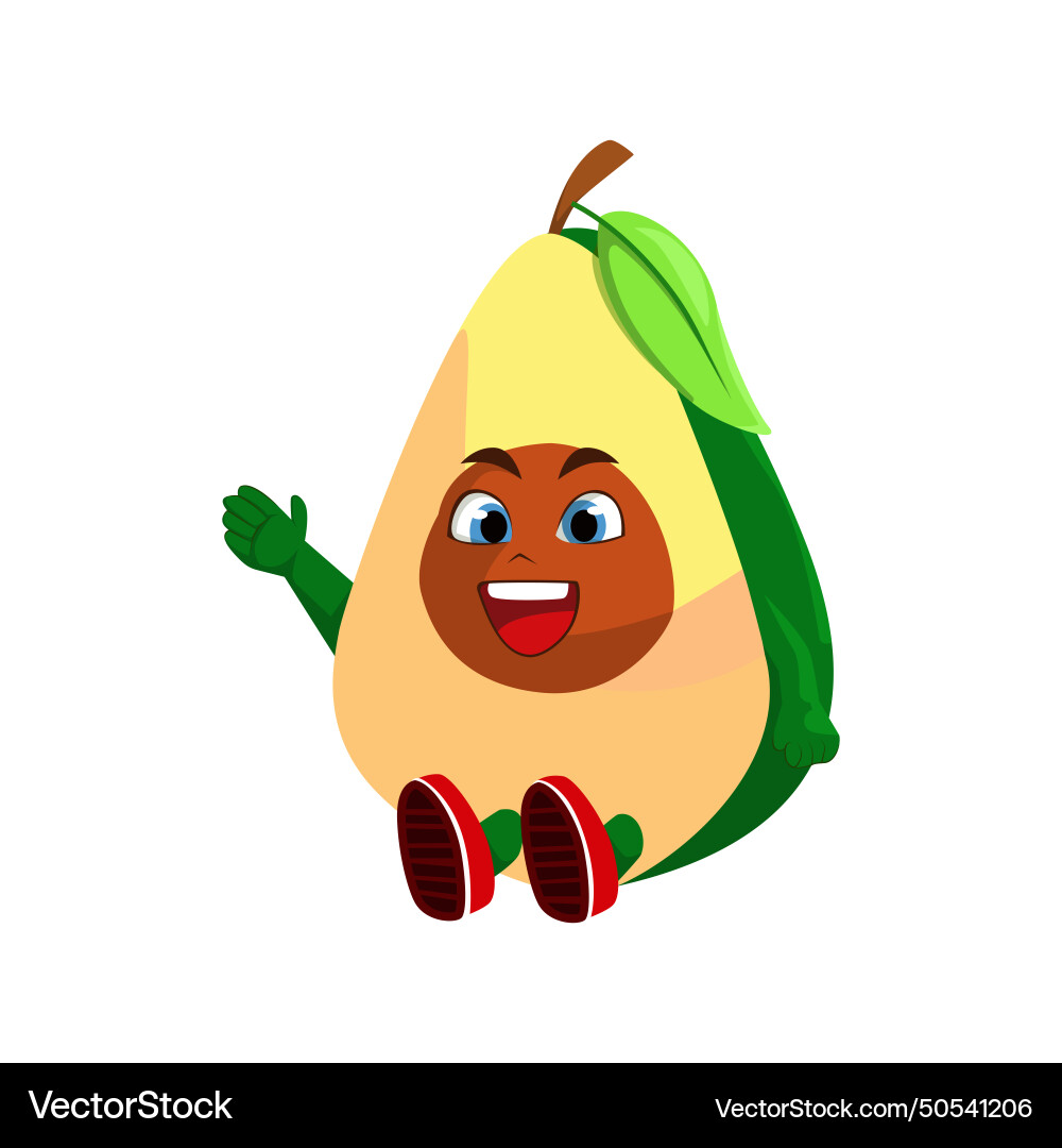 Cute kids wearing fruit costume character Vector Image